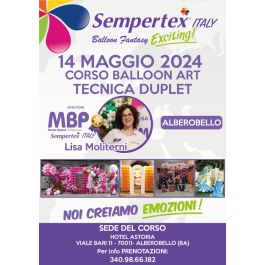 Corso Balloon Art tecnica Duplet 14 maggio 2024